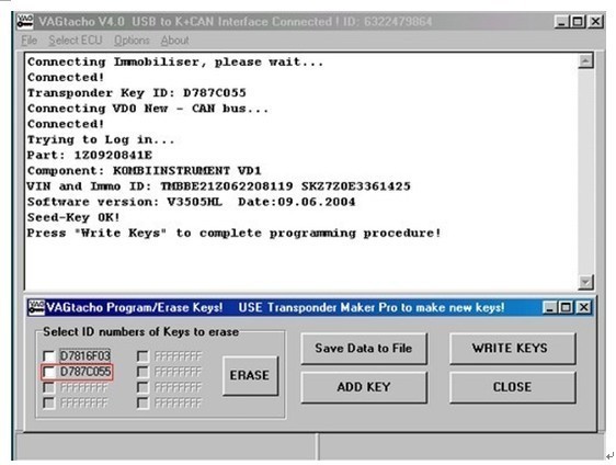 Tacho V 5.0 Auto ECU Programmer For VDO Dashes with NEC MCU 24C32 / 24C64