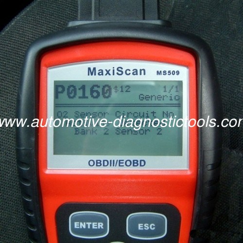 MaxiScan MS509 OBD2 Scanner Reads live PCM Data Stream and Prints data ...